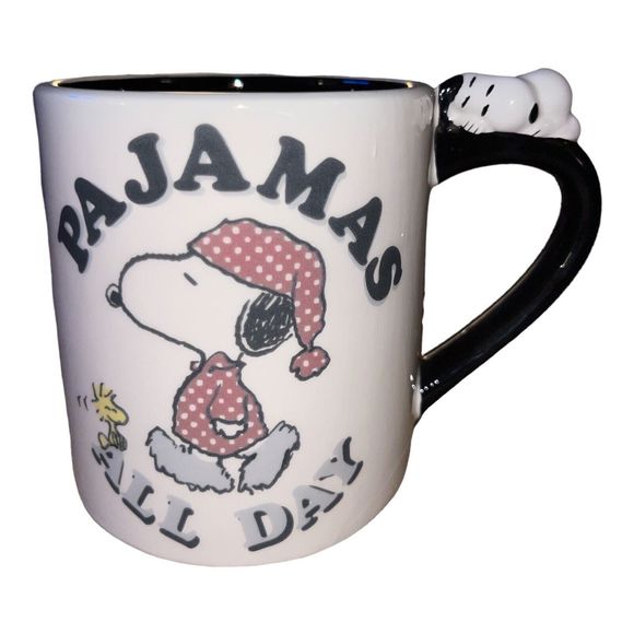 Peanuts | Dining | Snoopy Peanuts Mug Pajamas All Day 3d Character Cup ...